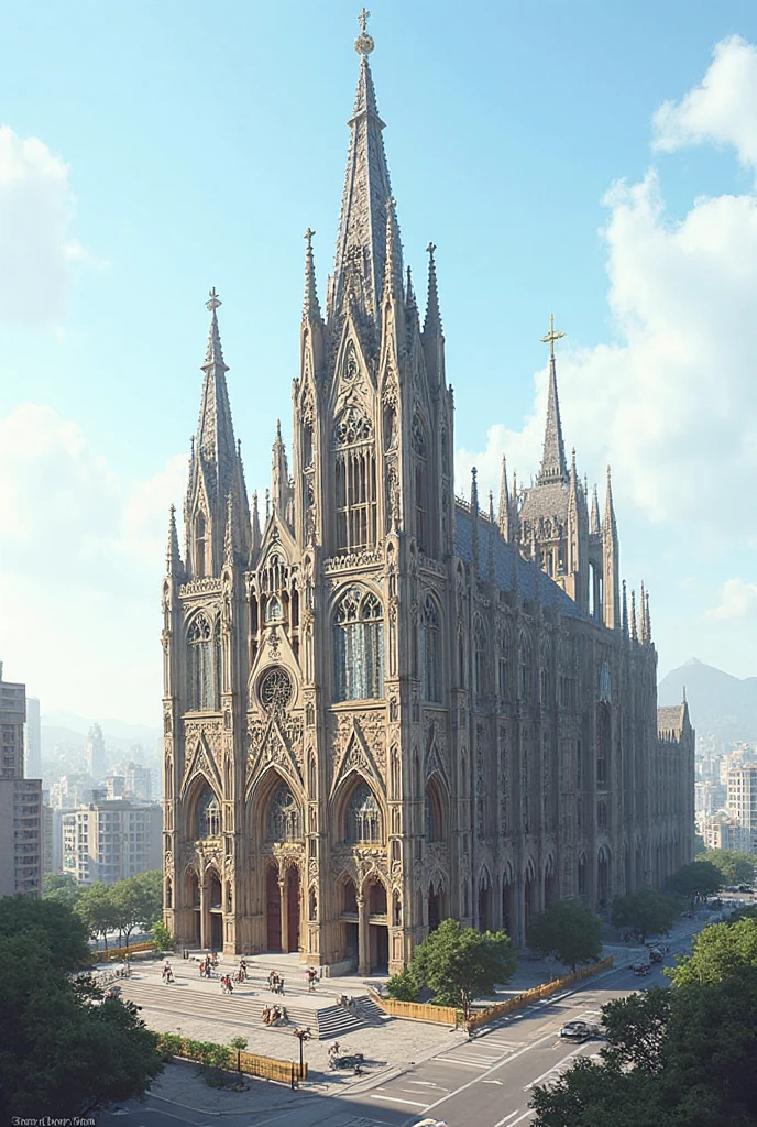 A Catholic temple measuring 20 by 15 meters and below make a basement ...