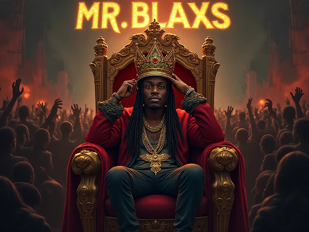 Give me a creative design that has a Black man on cornrowshairstyle on ...