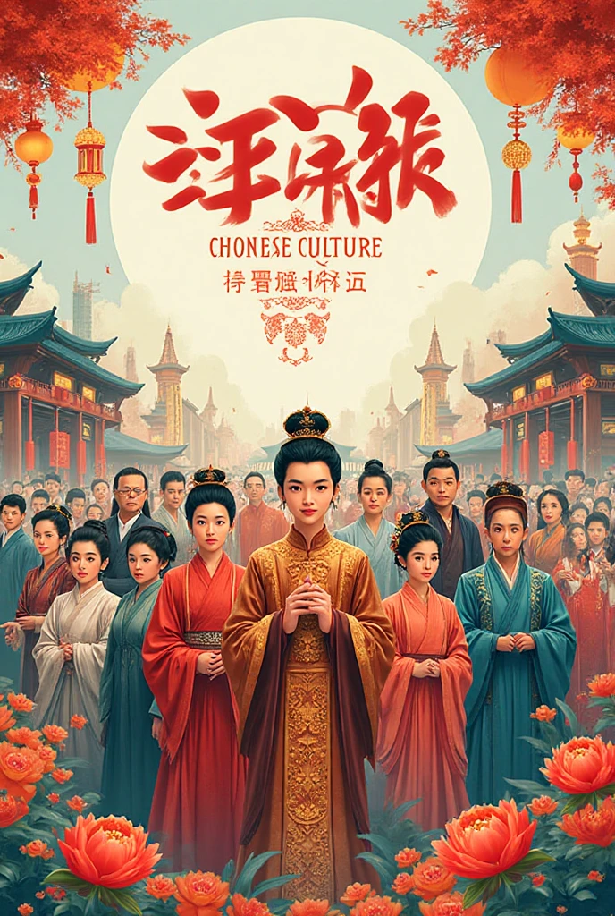 To generate an English poster promoting Chinese culture for me - SeaArt AI