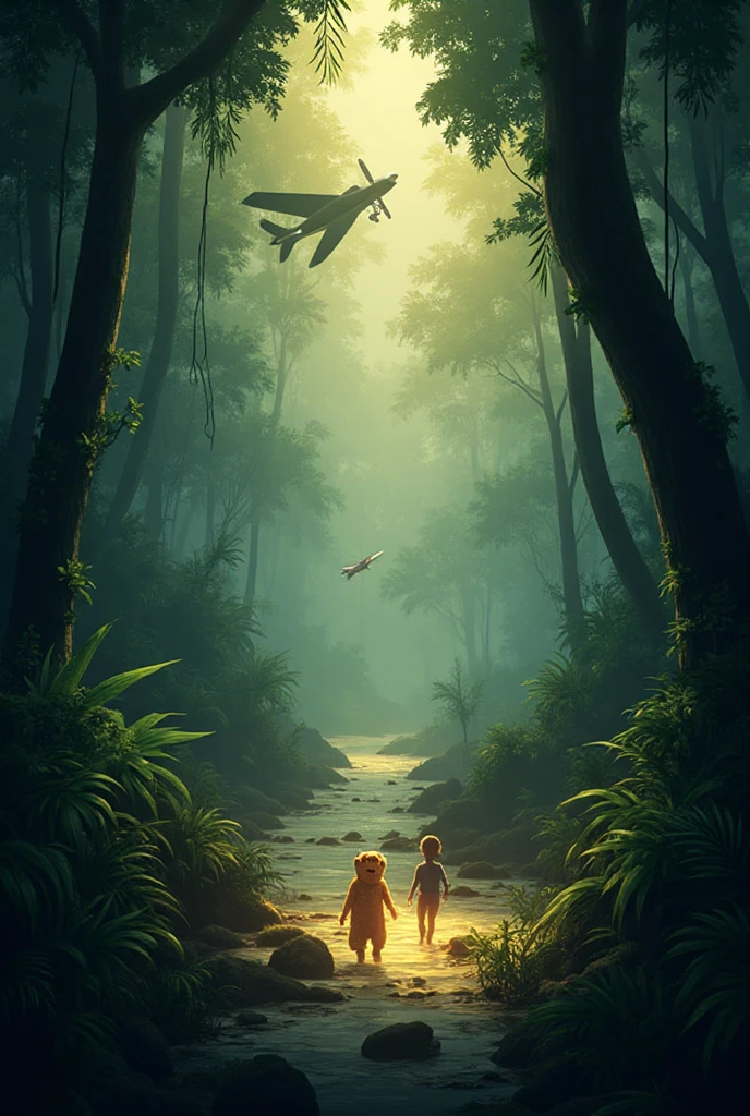 Scene 1: Plane Crash Narration: "A curious little cat was on an ...