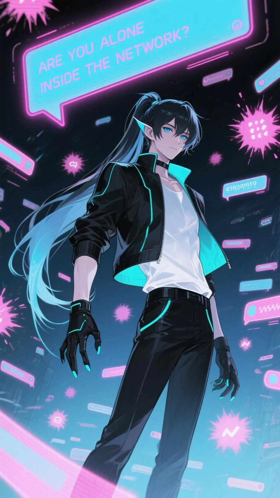 Anime-realist style/ Extreme ultra-wide distorted perspective - SeaArt AI