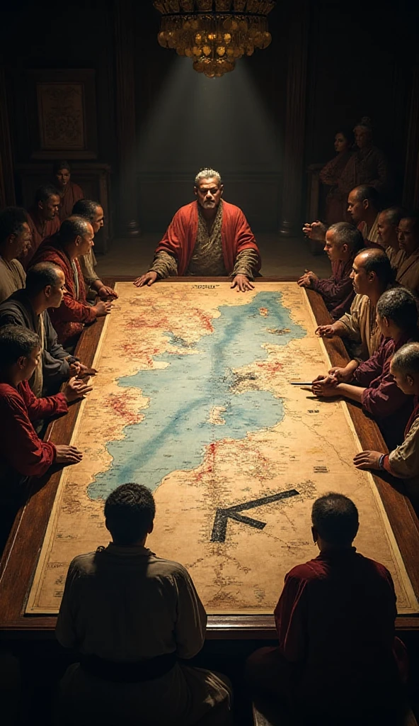 🎬 SCENE 3 — “ENDANGERED MAP” — Meeting Room in the Imperial Palace ...