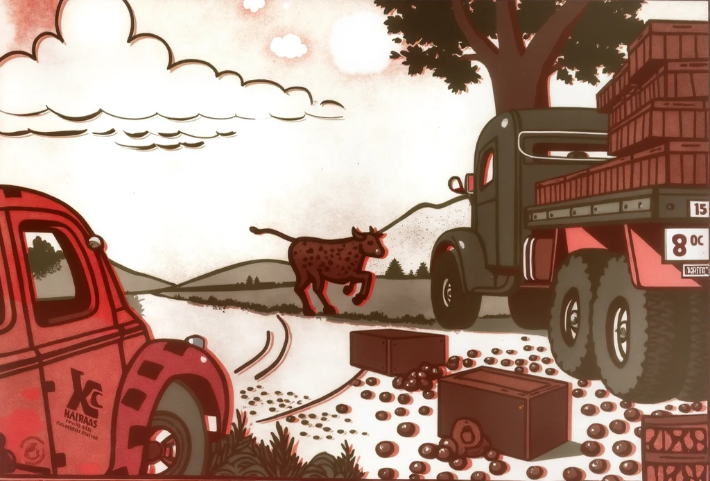 “Transform this old Algerian schoolbook illustration into a modern ...