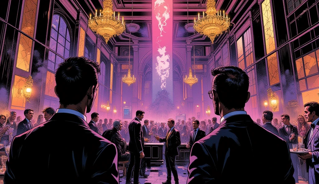 Comic book panel, ultra-detailed, cinematic composition. Camera ...