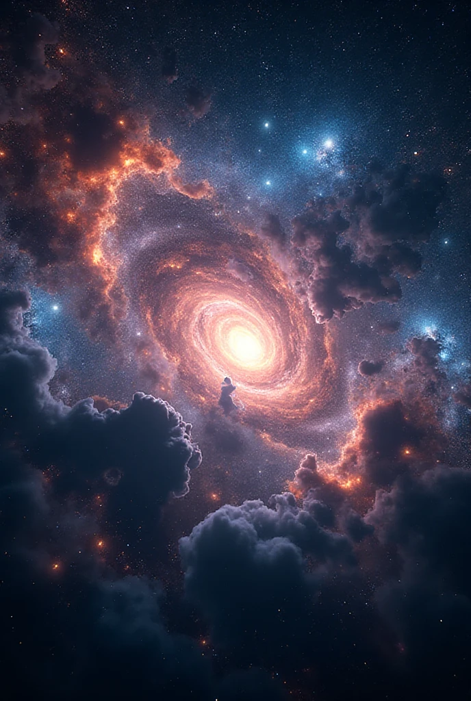 Equirectangular projection 360 panorama, deep space galaxy background ...