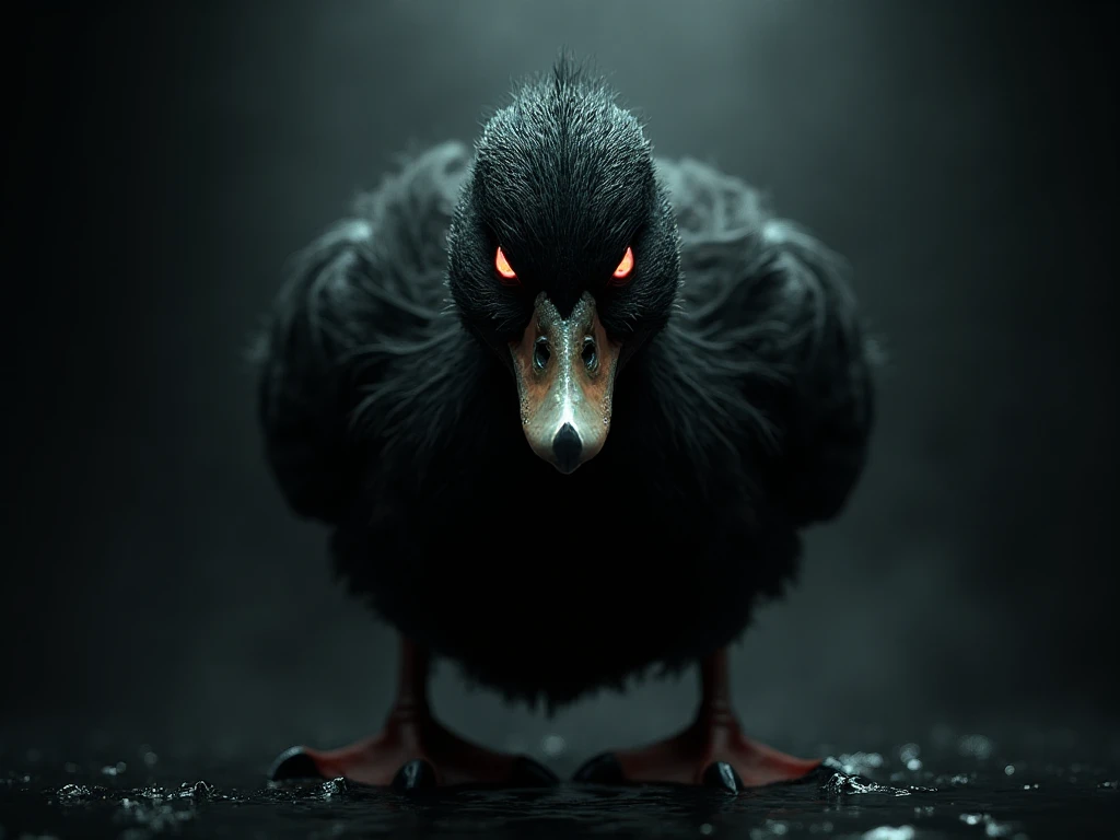 A evil duck - SeaArt AI