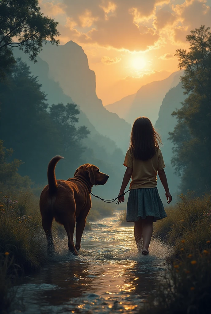 Here is a real-feel emotional story of a Super Girl and her Dog - SeaArt AI