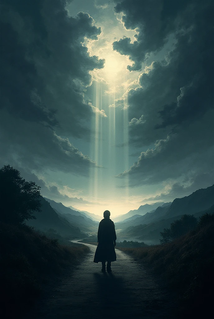 IMAGE 1 — INTRO SOMBRE Prompt : > Anime cinematic style, dark sky ...