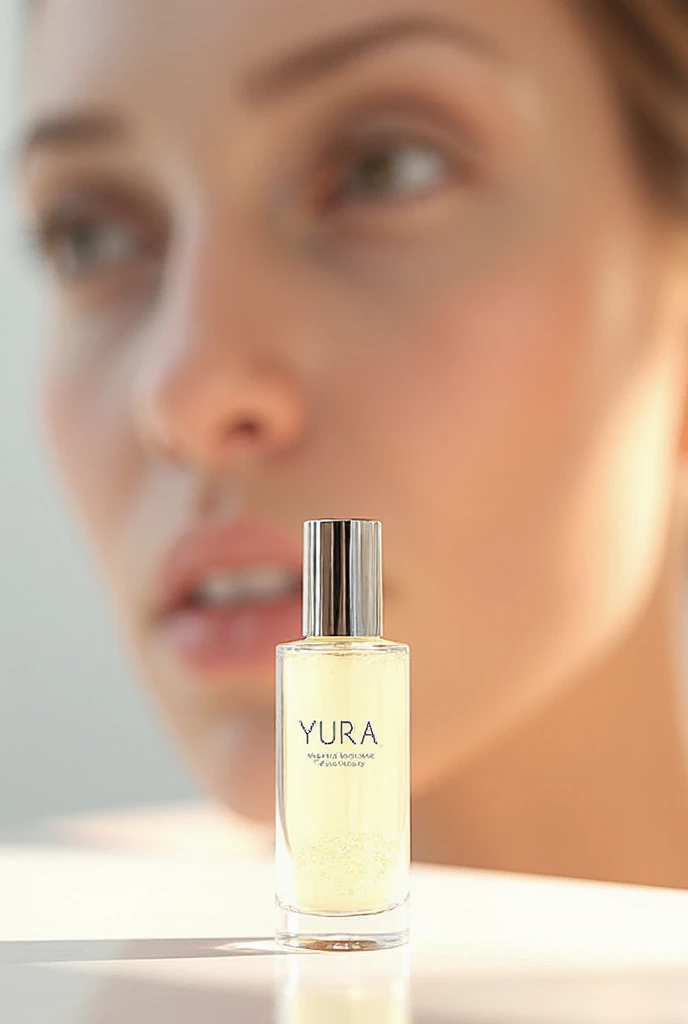 "Create a high-end, realistic skincare advertisement for a product ...