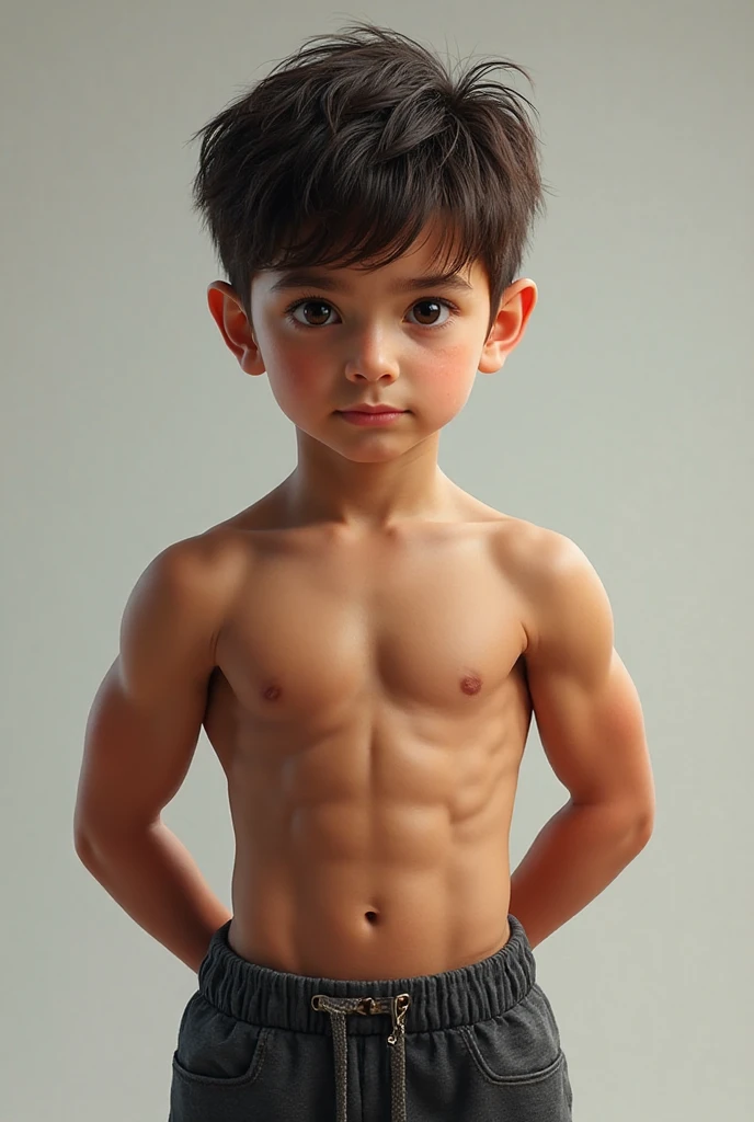 Small boy with abs - SeaArt AI