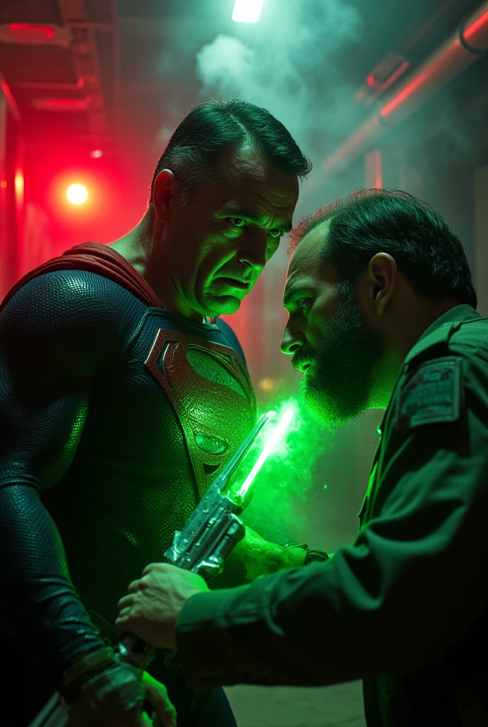 Underground laboratory, red warning lights flashing, dark sci - SeaArt AI