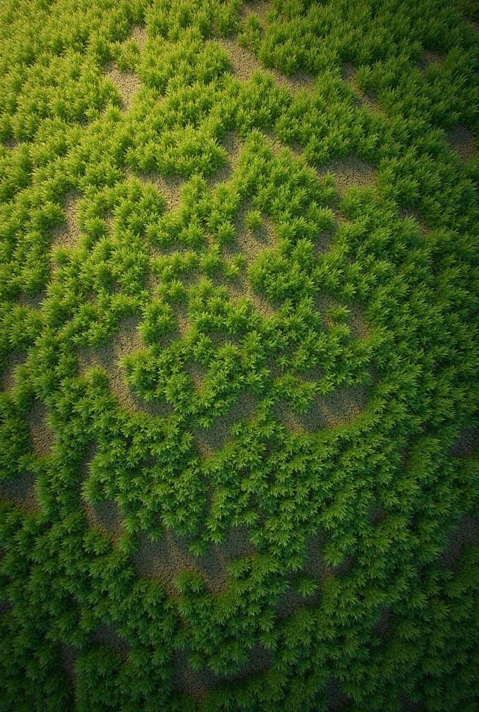 Ultra-realistic grass ground texture, top-down view (orthographic ...