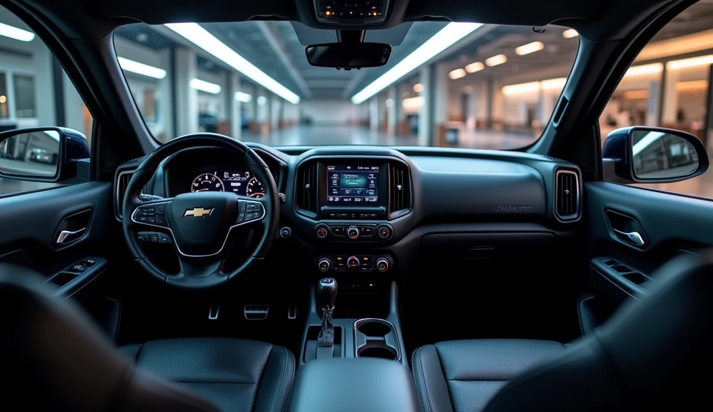 "A high-tech interior front dashboard view of the 1949 Chevrolet ...