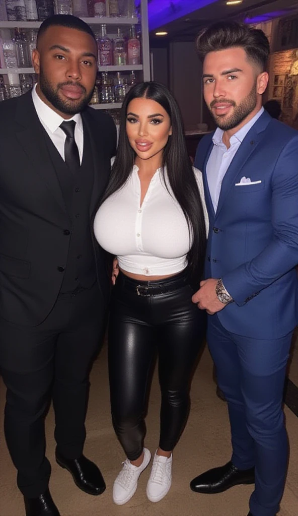 Kim Kardashian mit long straight black Haaren , Kim hat blaue Augen ...