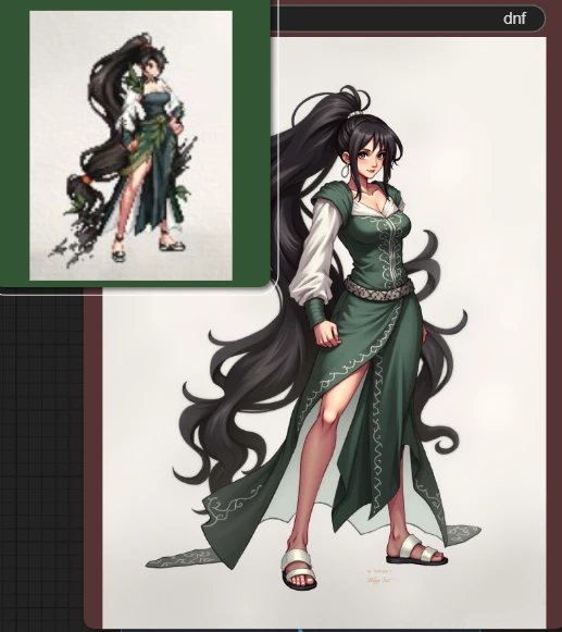 SeaArt AI | dnf fashion transposition