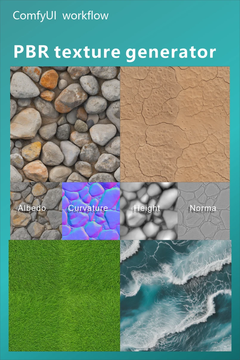 SeaArt AI | Seamless texture generation,Can generate PBR stickers