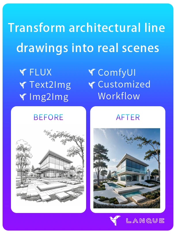 SeaArt AI | Construction line draft conversion