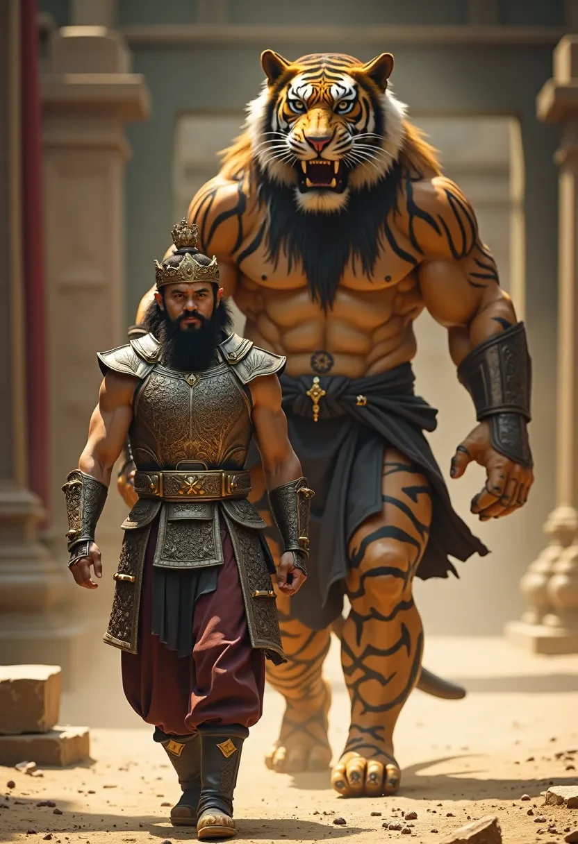 SeaArt AI | Warrior And Animal Bodyguard🦁🛡️⚔️