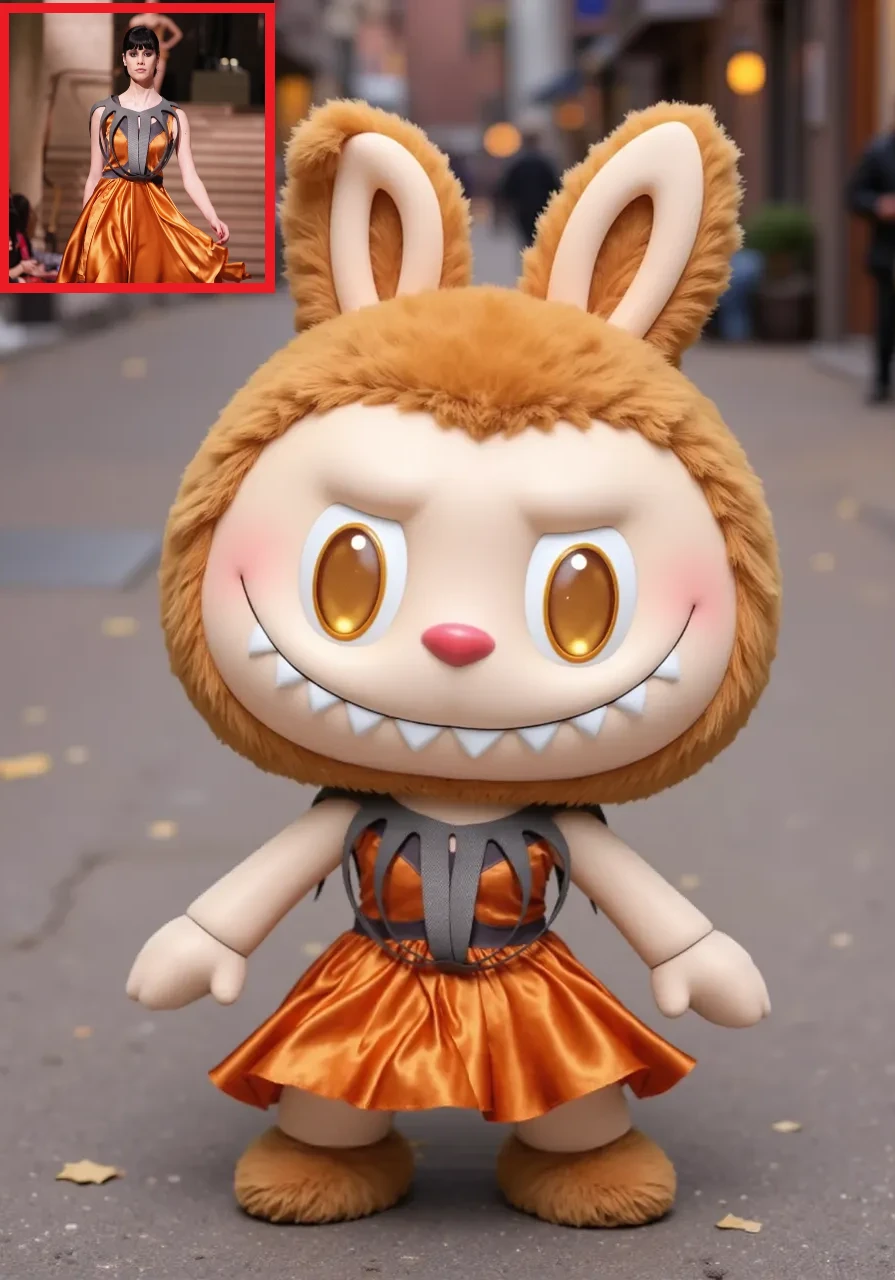 SeaArt AI | Change Clothing Labubu