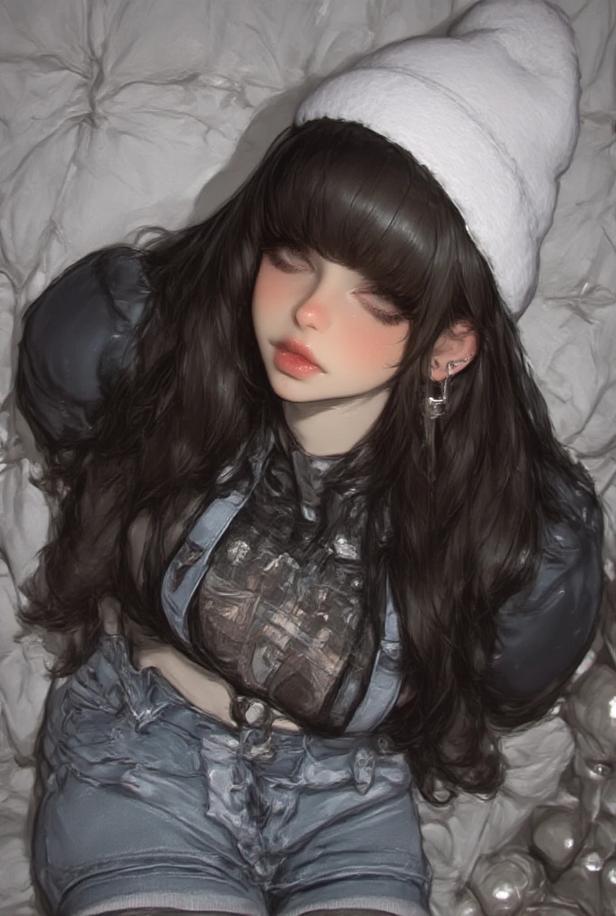 "Semi-realistic digital painting, manhwa aesthetic, high-quality render ...