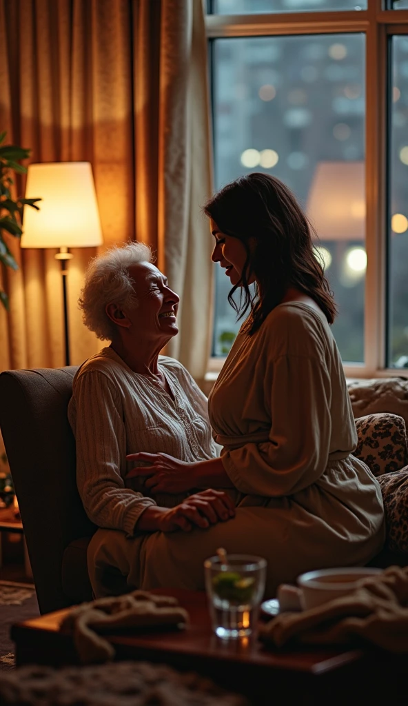 Raw ultra hyper–realistic full-body image of elderly retired person ...