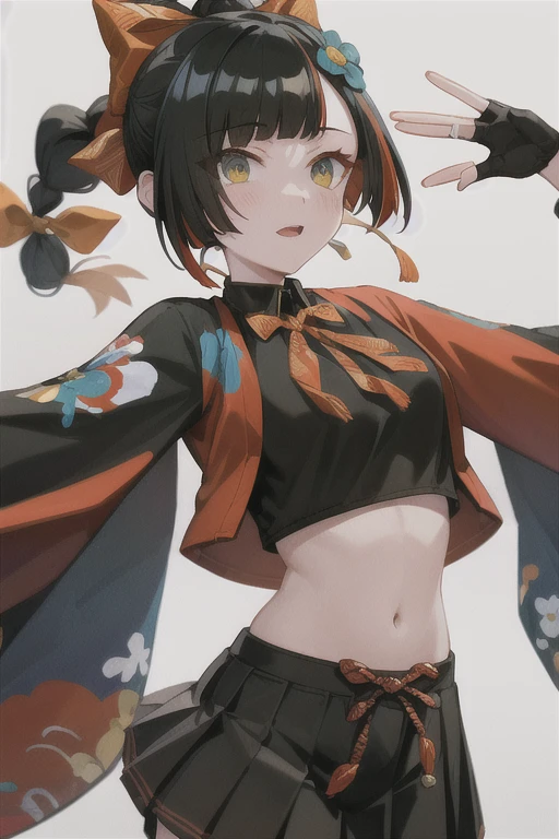 A woman in a costume with horns and a skirt - SeaArt AI
