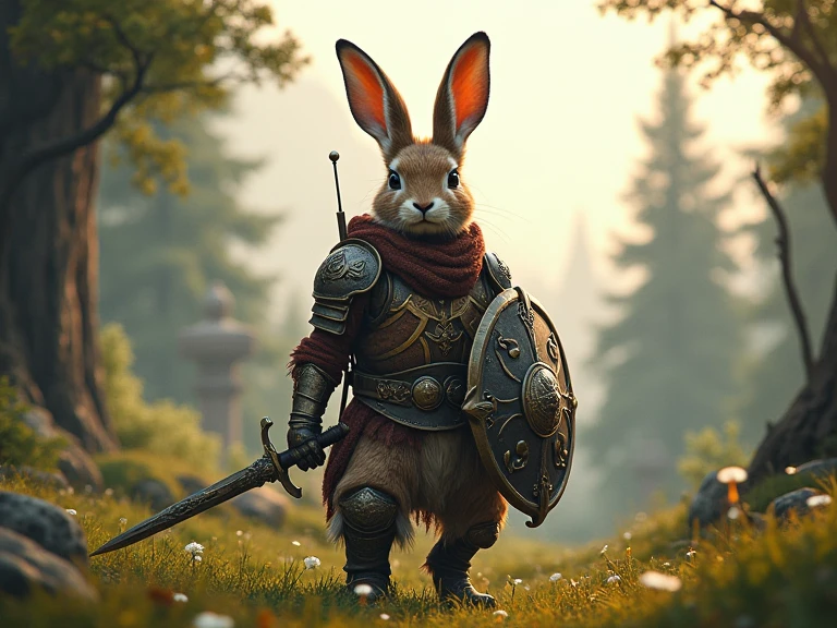 Humanoid warrior rabbit, armaduras leves, D&D, skyrim, lord of The ...