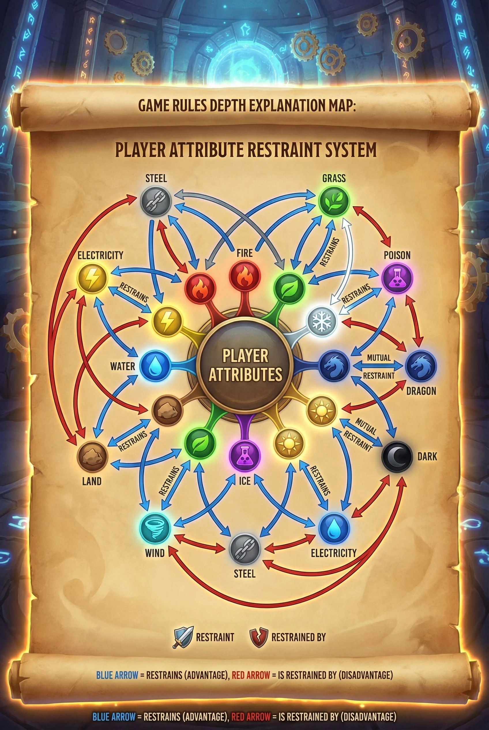⚔️ Dual Awakening · 📜 Element Advantage Chart Released