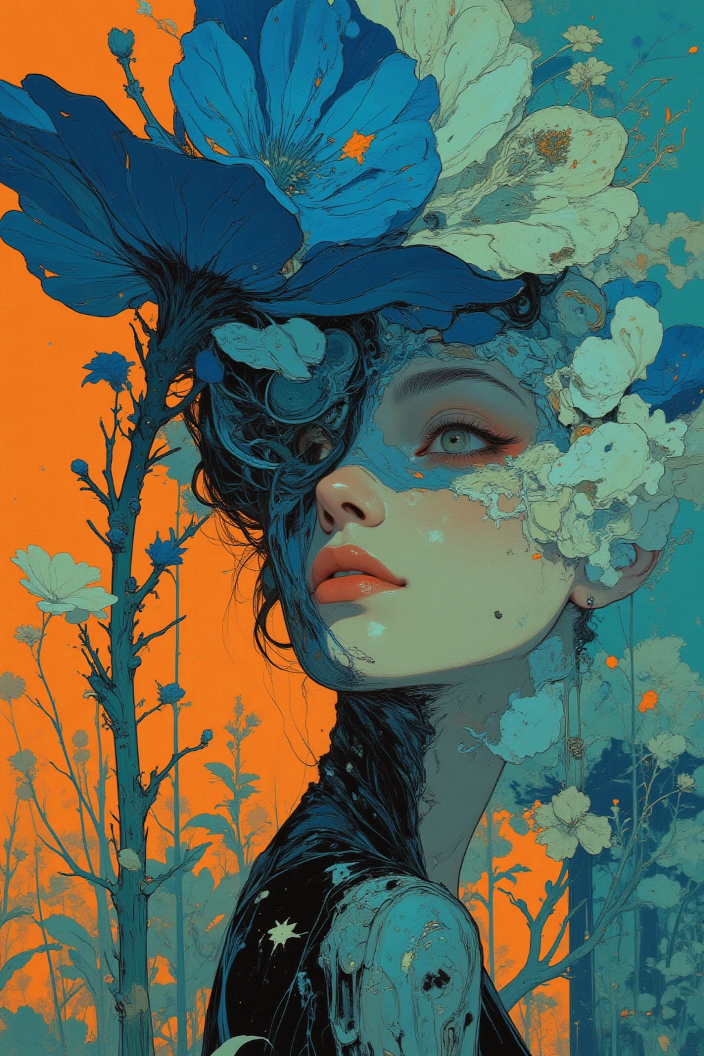 Botanical Blue - Variation 3