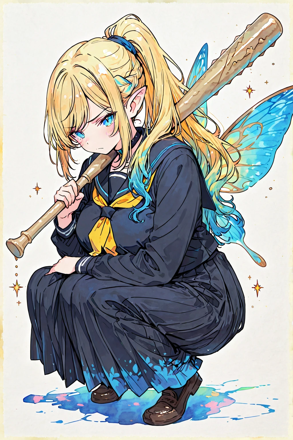 (digital painting), (Kawaii style), (beautiful style), (pop color ...