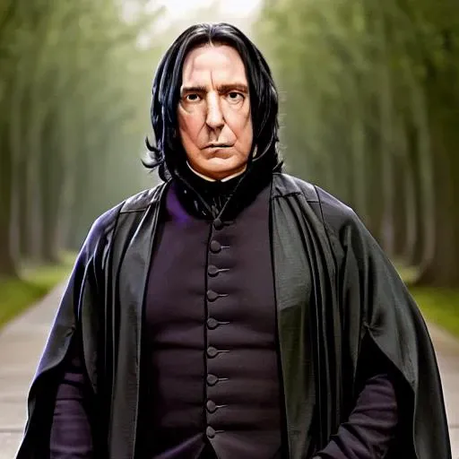 A close up of a person in a black robe and a black cape - SeaArt AI