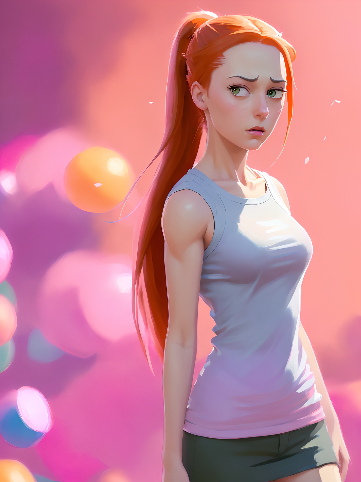 ((Summer Smith from Rick and Morty)), portrait, ((cartoon style - SeaArt AI