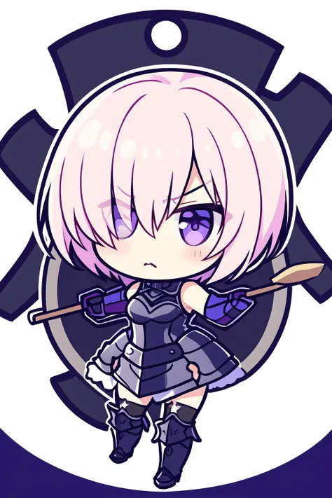 A cartoon image of a girl with a sword and a hat - SeaArt AI