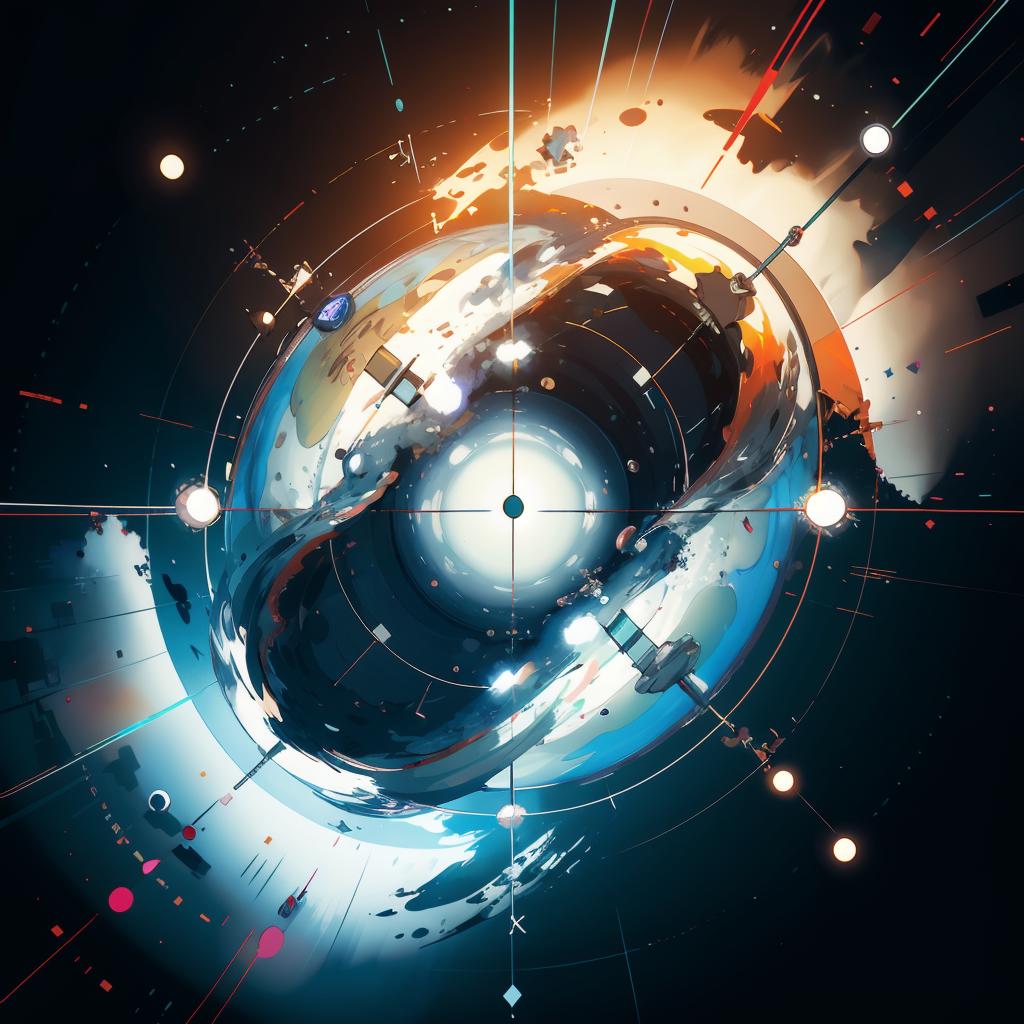 A close up of a circular object with many lights - SeaArt AI
