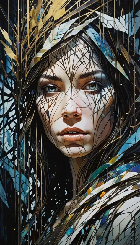 A painting of a woman with a crown on her head - SeaArt AI