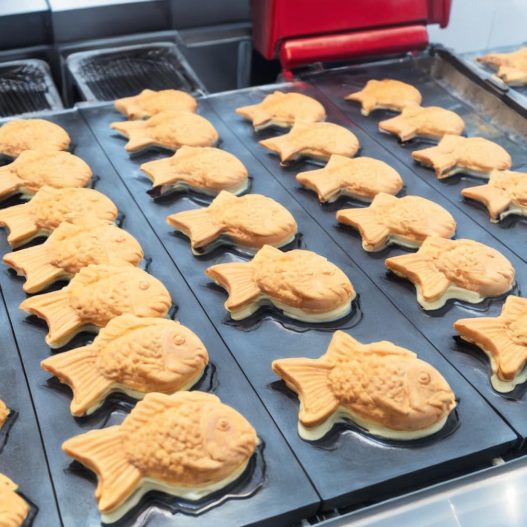 A close up of a tray of cookies with fish shaped cookies - SeaArt AI