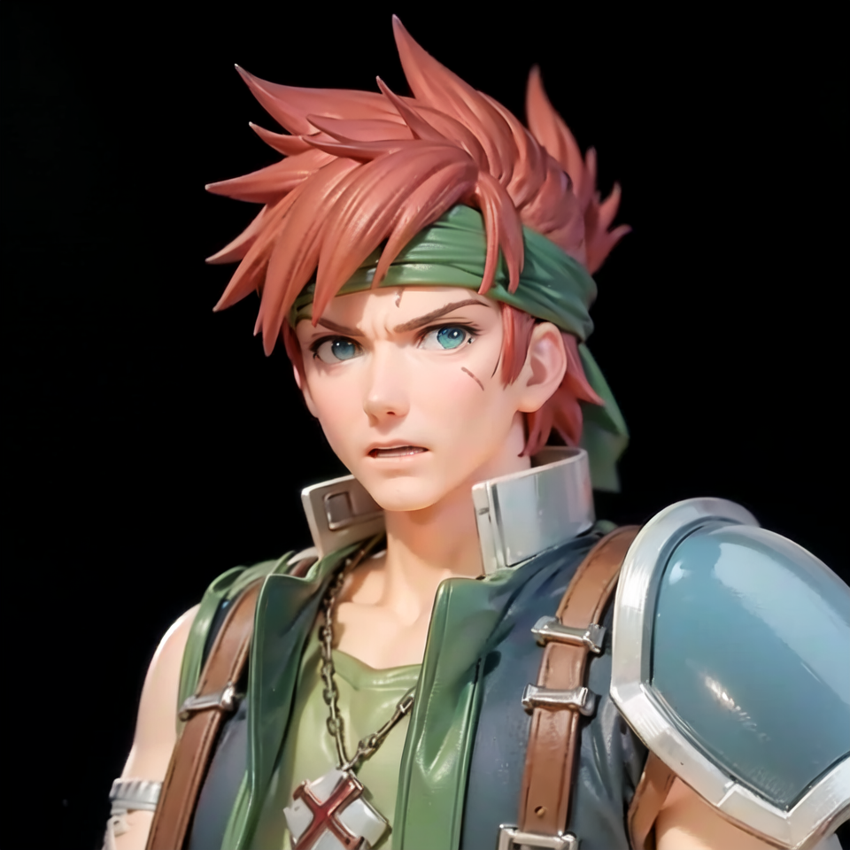 A close up of a person with a green shirt and red hair - SeaArt AI
