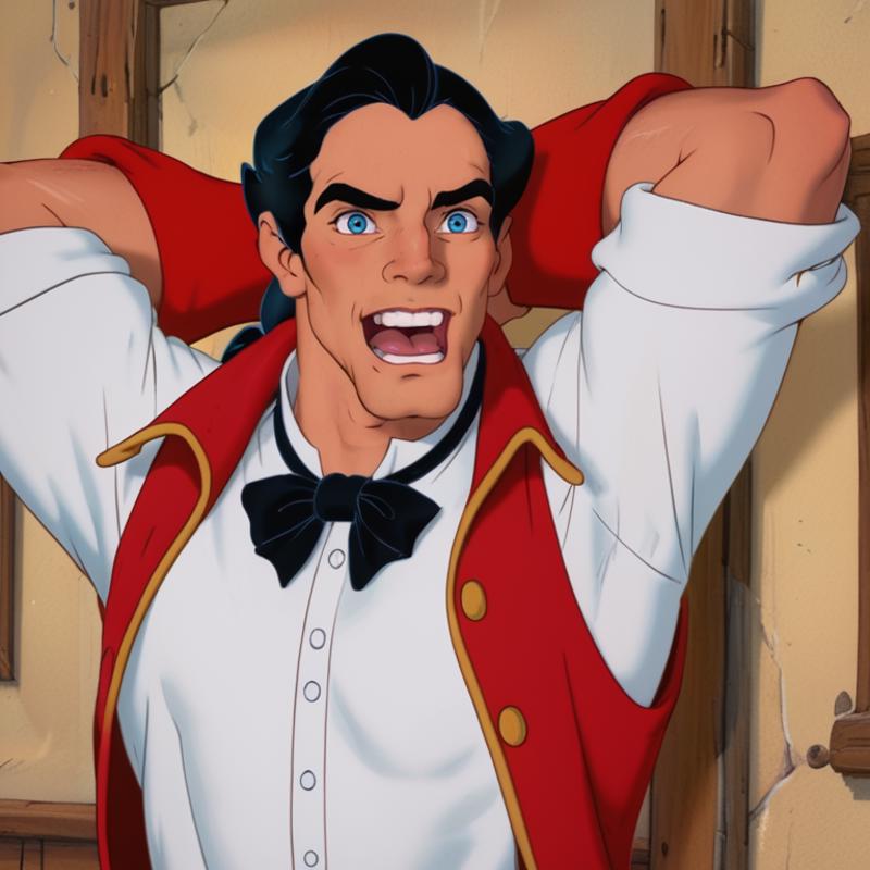 A close up of a cartoon character with a red jacket - SeaArt AI