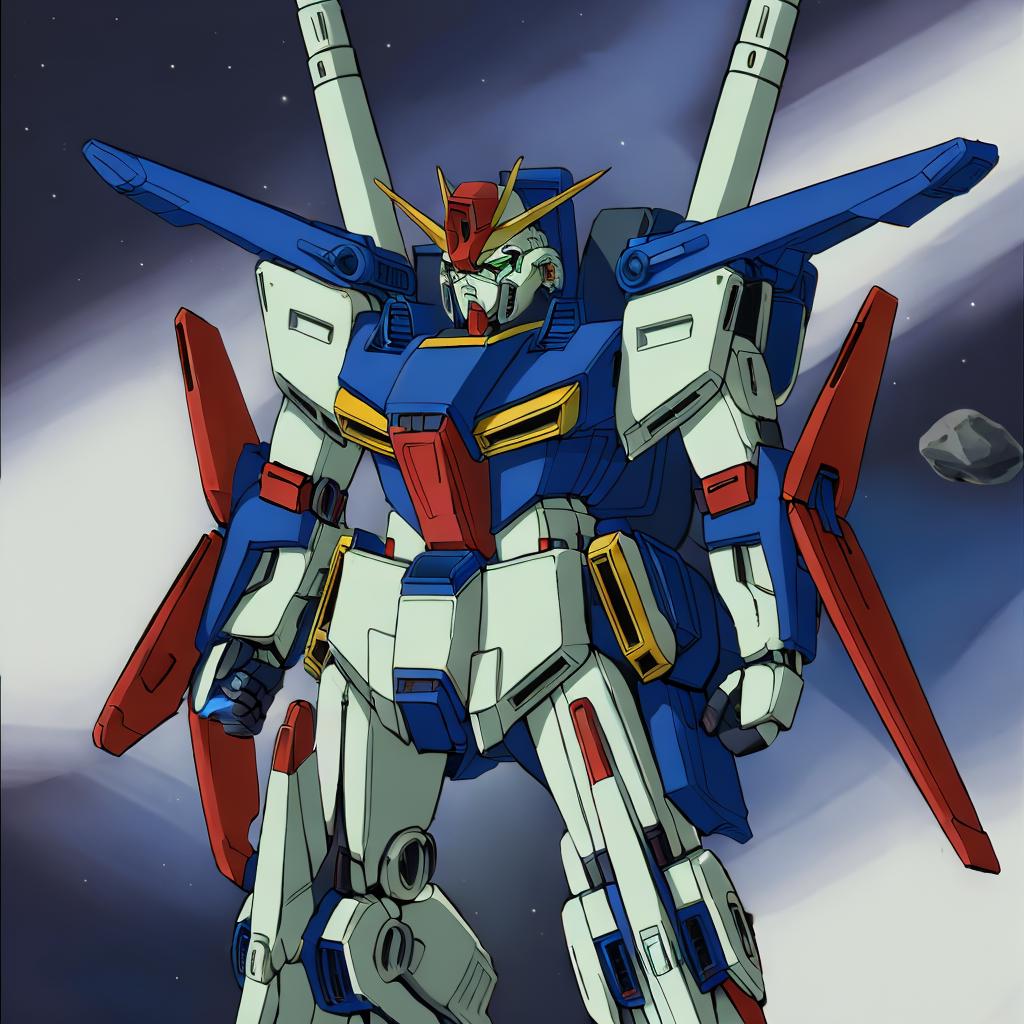 A close up of a robot standing in front of a space background - SeaArt AI