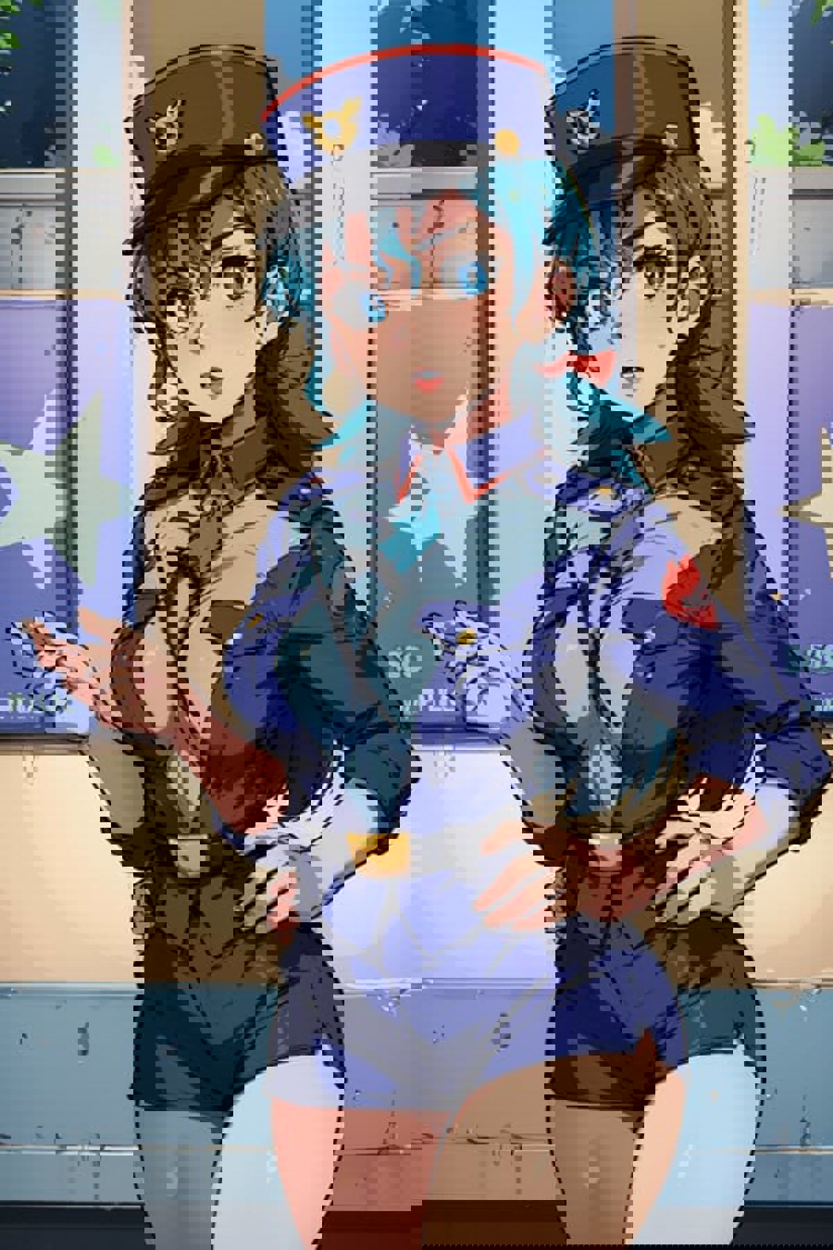 (((best quality))), (((masterpiece))), officer jenny, 1girl - SeaArt AI