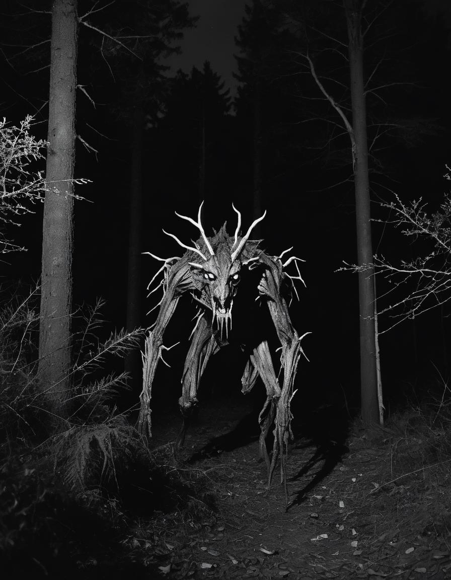 A close up of a creepy looking creature walking down a walkway - SeaArt AI