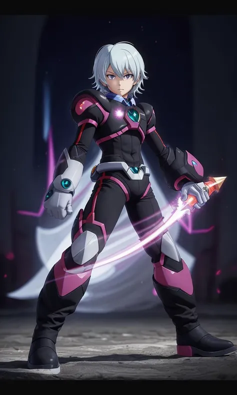 A close up of a person in a suit with a sword - SeaArt AI