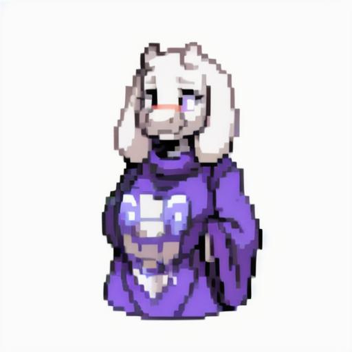 Asriel Dreemurr , femboy, young, undertale, Ruins - SeaArt AI