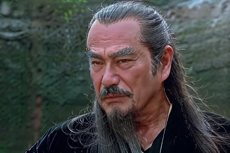 A close up of a man with long hair and a beard - SeaArt AI