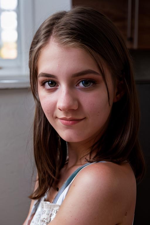 , full color portrait of a young woman - SeaArt AI