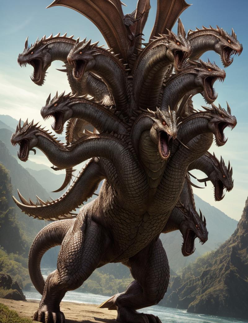 Lernaean Hydra - Greek Mythology - Model SeaArt AI