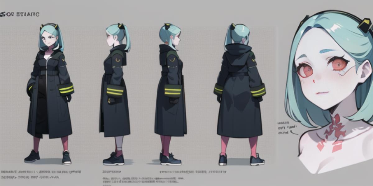 A close up of a person in a black coat and some different outfits - SeaArt AI