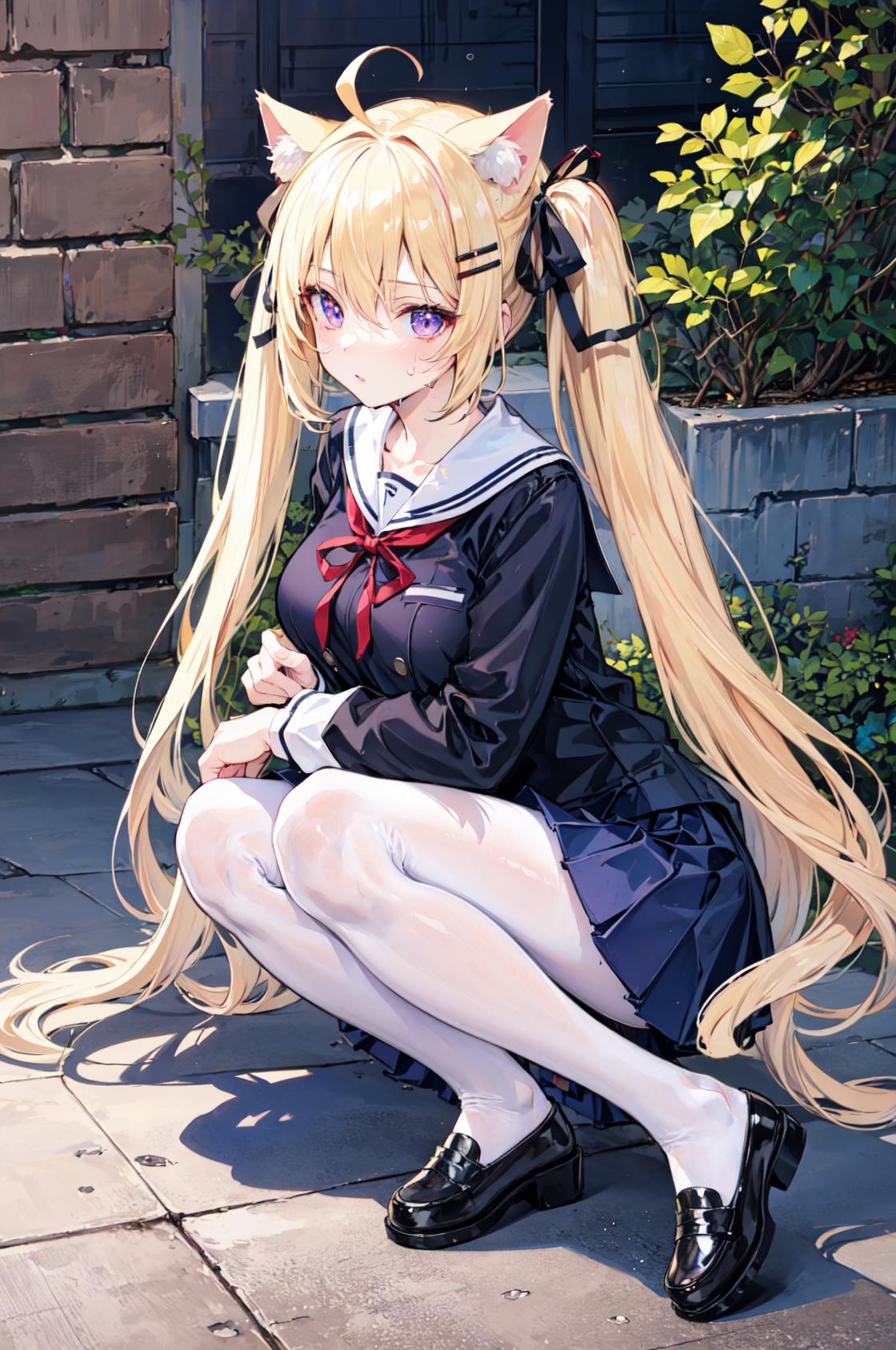 Woman,Anime Bishoujo created with SeaArt AI