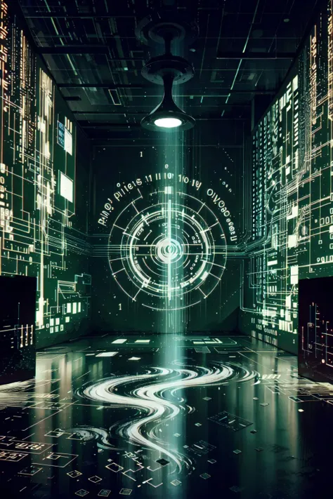 A close up of a clock on a wall in a room - SeaArt AI