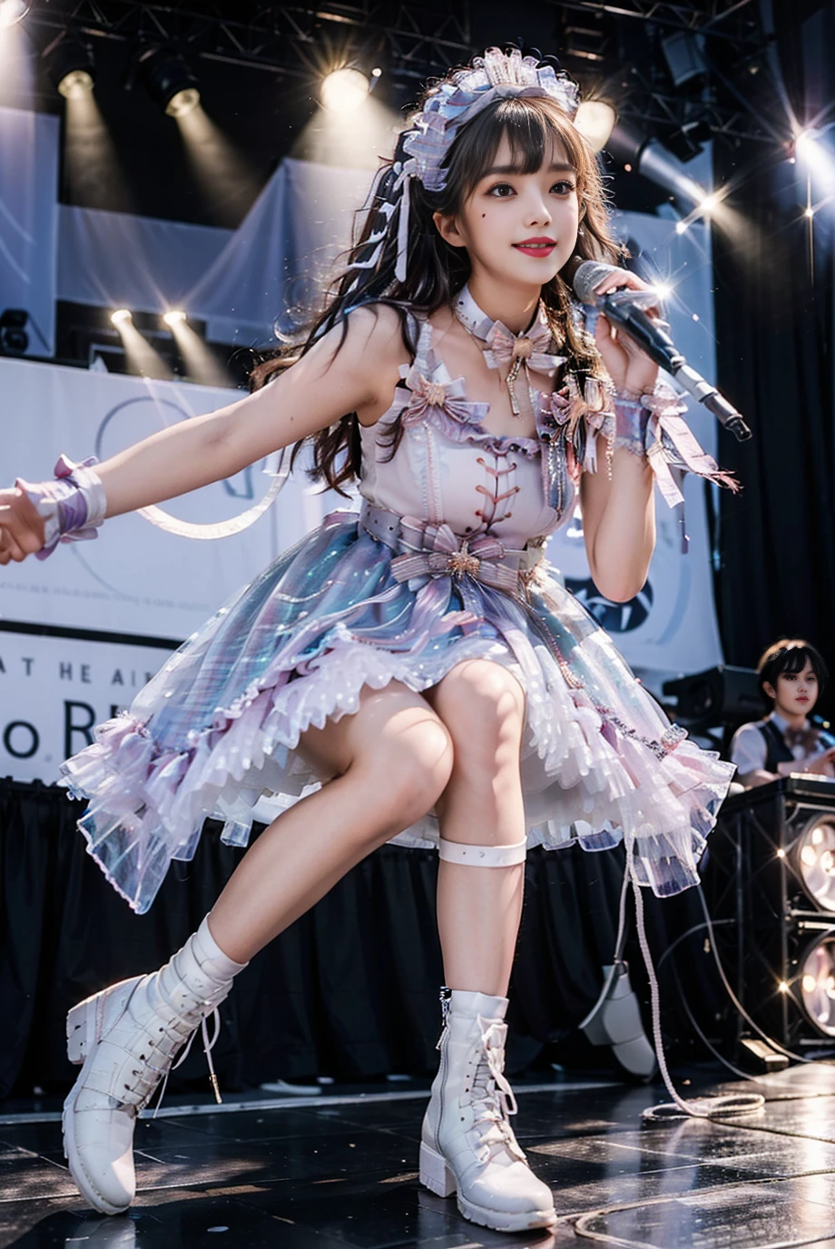 Realistic, photorealistic, masterpiece, best quality, idol_costume ...